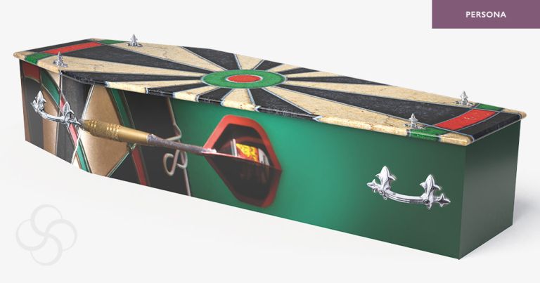 Printed Wooden Coffin With Personalised Vinyl Wrap - Dart - Signature ...