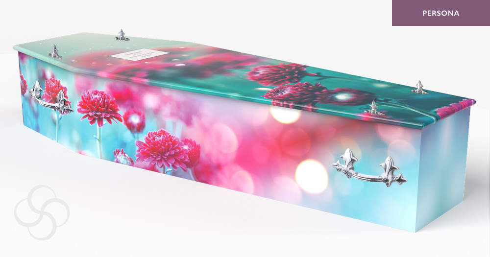 PERSONA Printed Coffin CHRYSANTHEMUM - Signature Funerals Bury